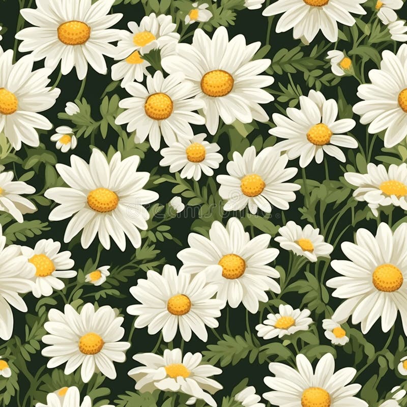 Presentation Slide with Abstract Daisy Texture Stock Image - Image of ...