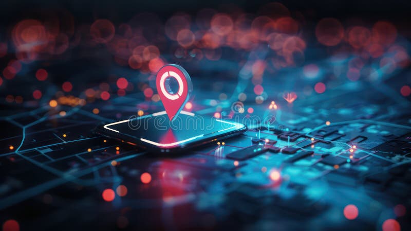 A Presentation Slide with Examples of GPS Icon Technology Stock ...