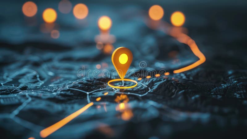 A Presentation Slide Explaining How GPS Arrows Stock Illustration ...