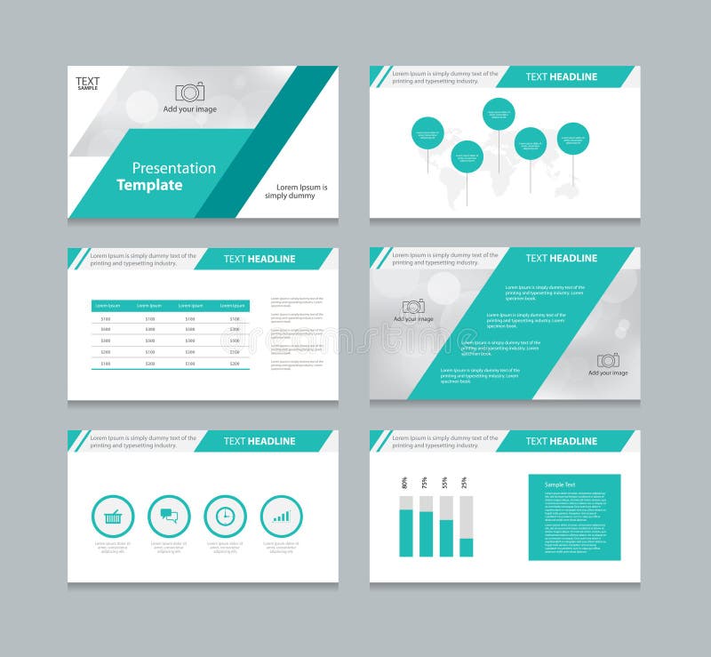 Presentation Slides Background Design Stock Vector - Illustration of ...