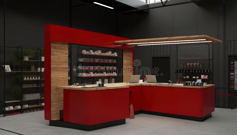 Presentation Stand for Product Promotion Stock Illustration ...