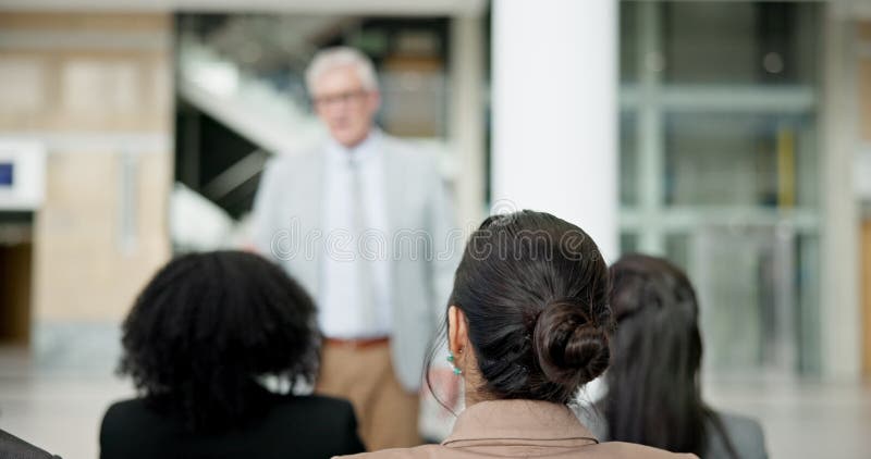 Presentation, Teaching or Businessman Speaker in Seminar for Teaching ...