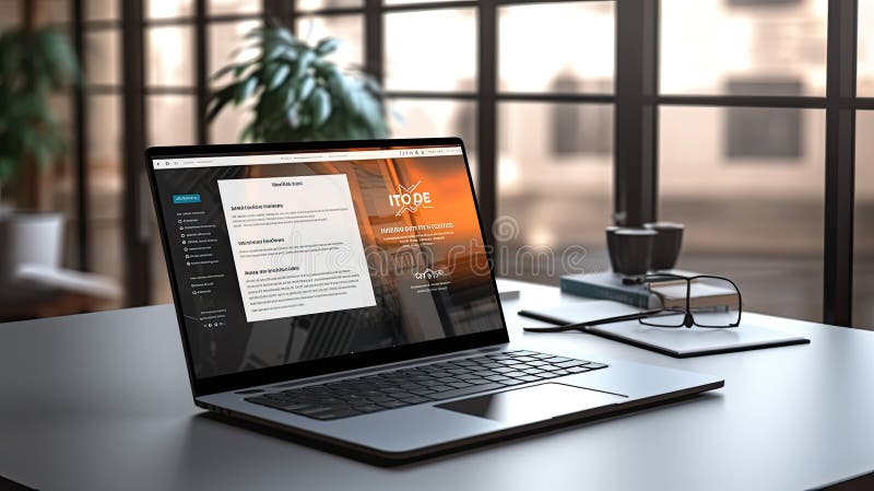 Presentation Technology Mockup Stock Illustration - Illustration of ...