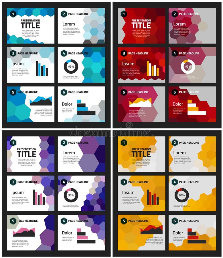 Presentation Template Abstract Polygonal Backgrounds Stock Vector ...