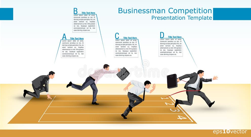 Presentation Template Business Competition Stock Illustrations – 8,568 ...