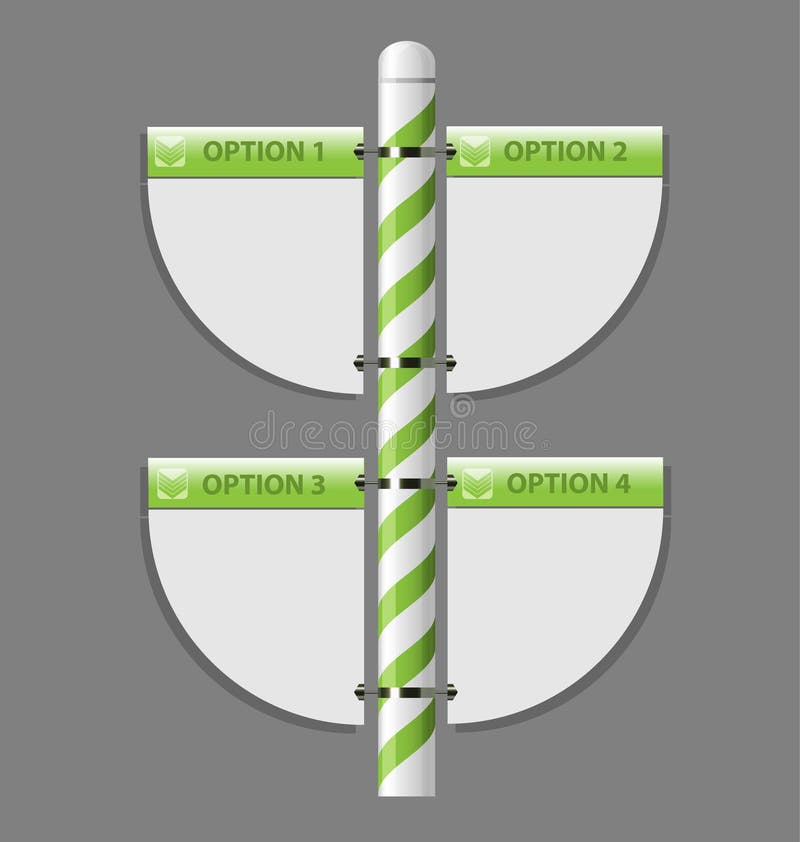 Presentation Template with Empty Text Boxes Stock Illustration ...