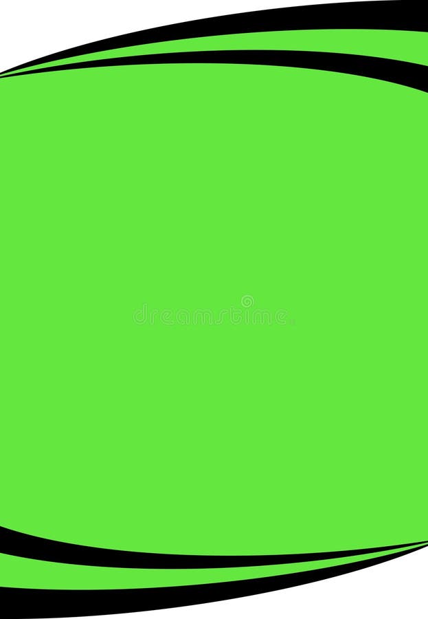 Presentation Template Frame Light Green and Black with Curve Stock ...