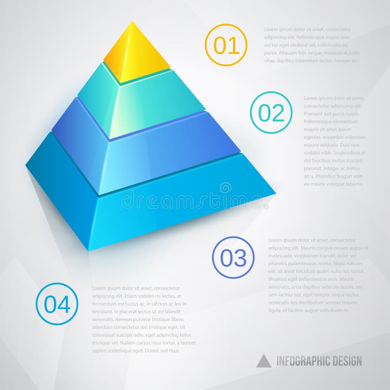 Presentation Template with Pyramid Stock Vector - Illustration of ...