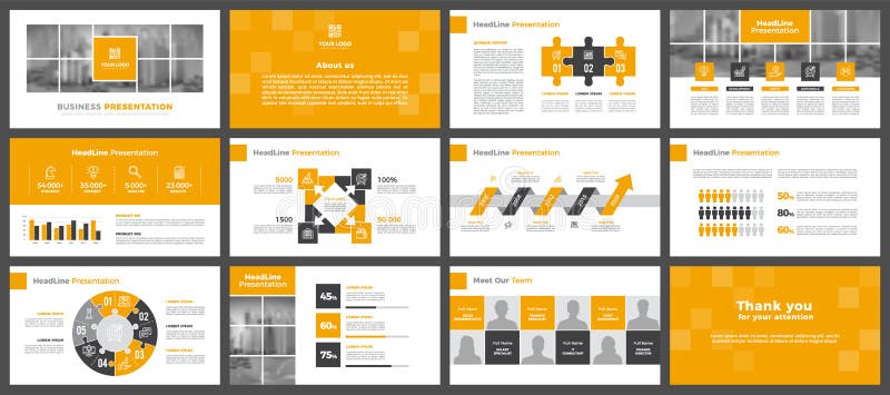 Presentation Templates, Corporate. Elements of Infographics for ...