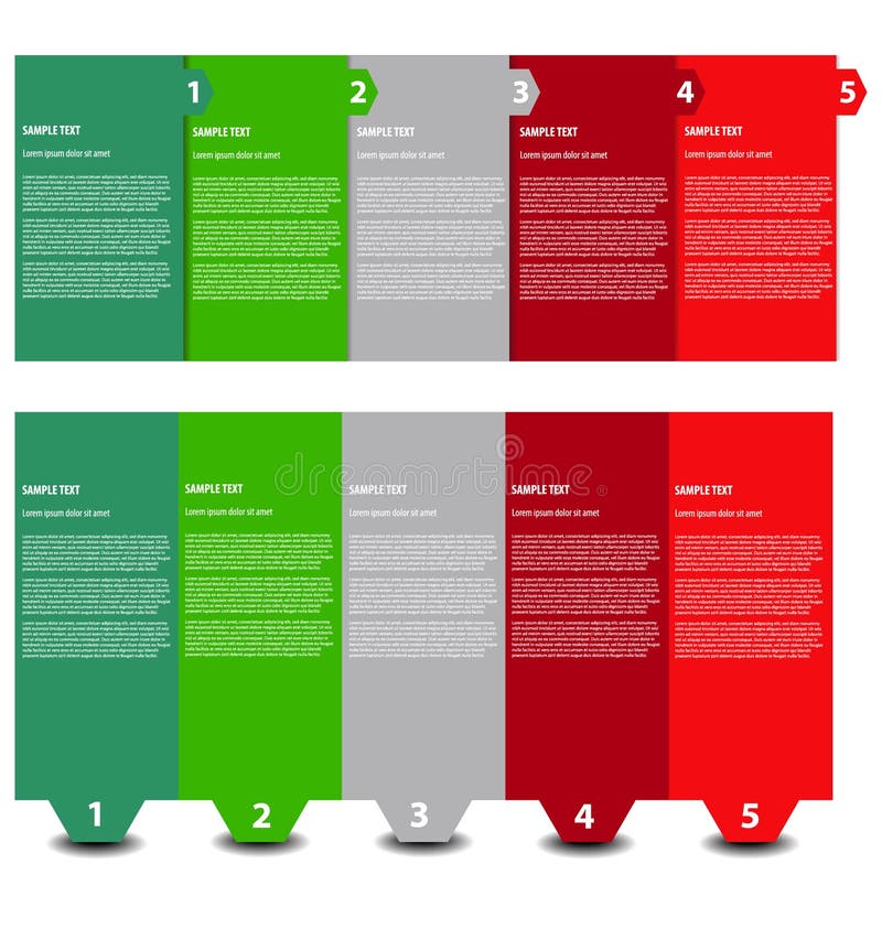 Presentation Templates with Text Boxes Stock Vector - Illustration of ...