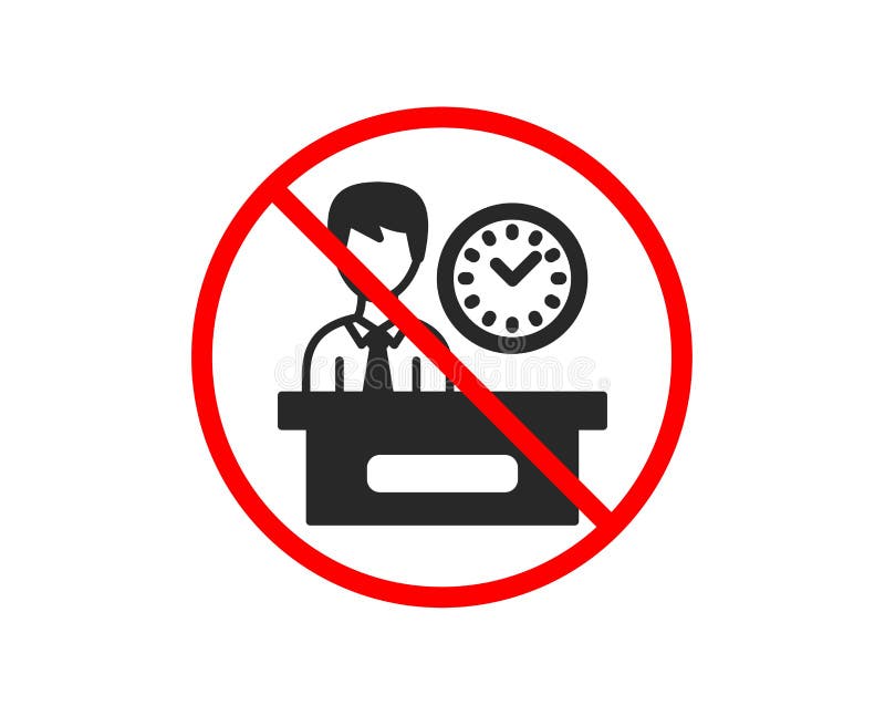 Presentation Time Icon. Watch Sign. Vector Stock Vector - Illustration ...