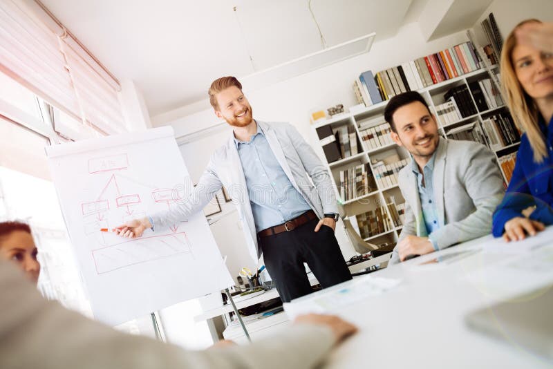 Presentation and Training in Business Office Stock Photo - Image of ...