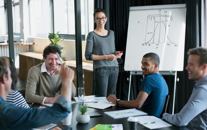 Presentation, Training and Question with Business People in Meeting for ...