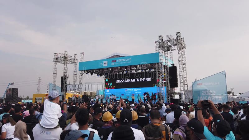 A Presentation of the Trophy To the Winner Formula E 2022 Stock Video ...