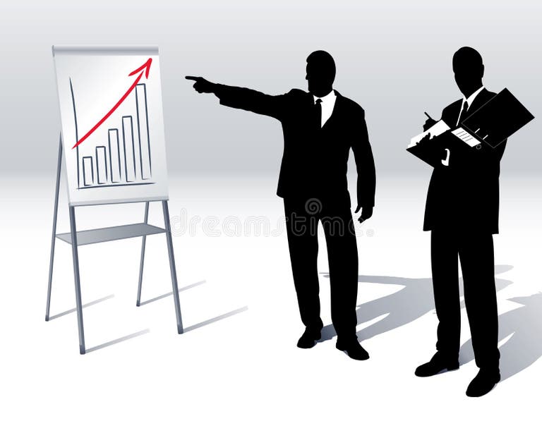 Presentation of turnover stock vector. Illustration of economic - 9530066