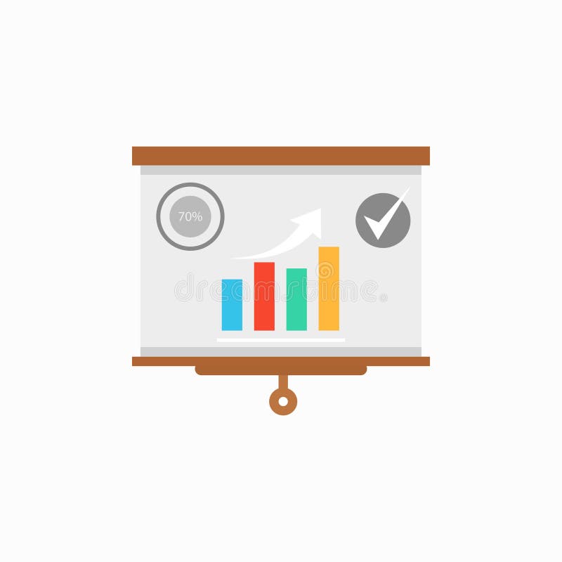 Presentation Vector Icon, Infographic Chart Symbol. Modern, Simple Flat ...