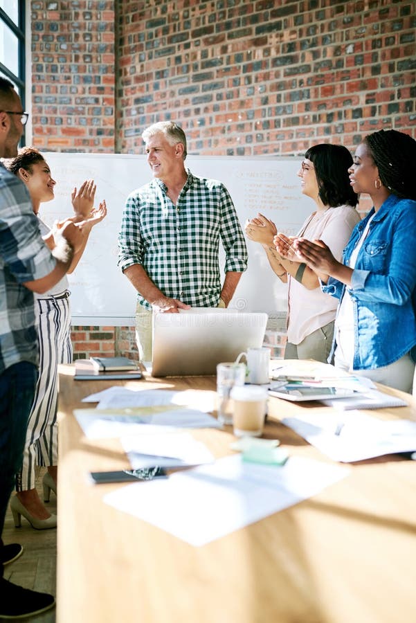 That Presentation Was Very Informative. a Businessman Getting an ...