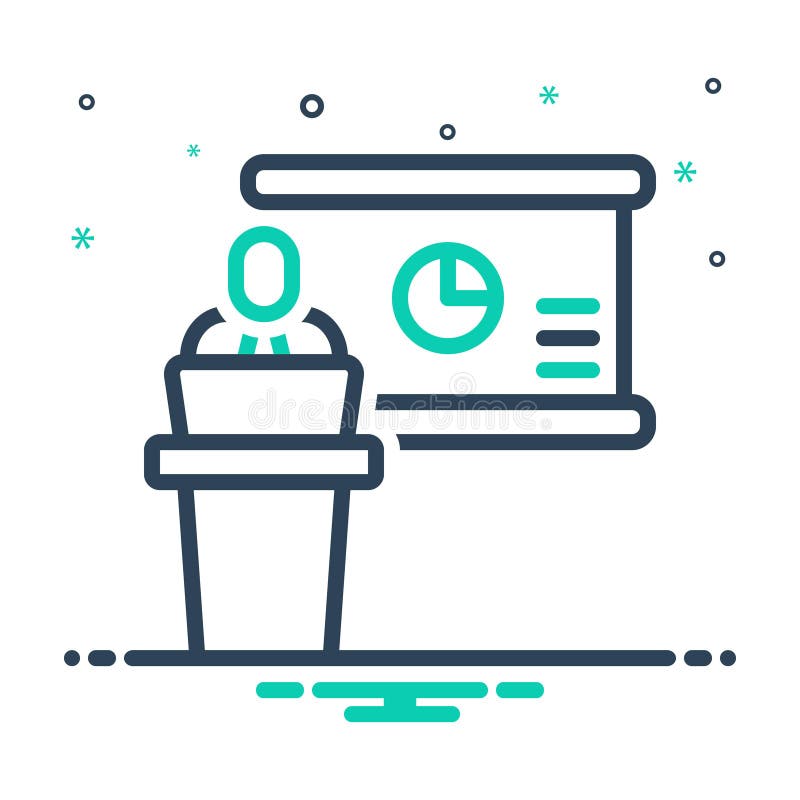 Mix Icon for Presentations, Display and Presentation Stock Illustration ...