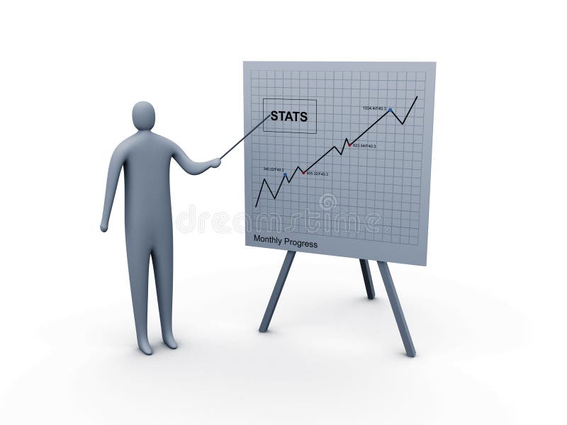 Presentazione Di Statistiche Illustrazione di Stock - Illustrazione di ...