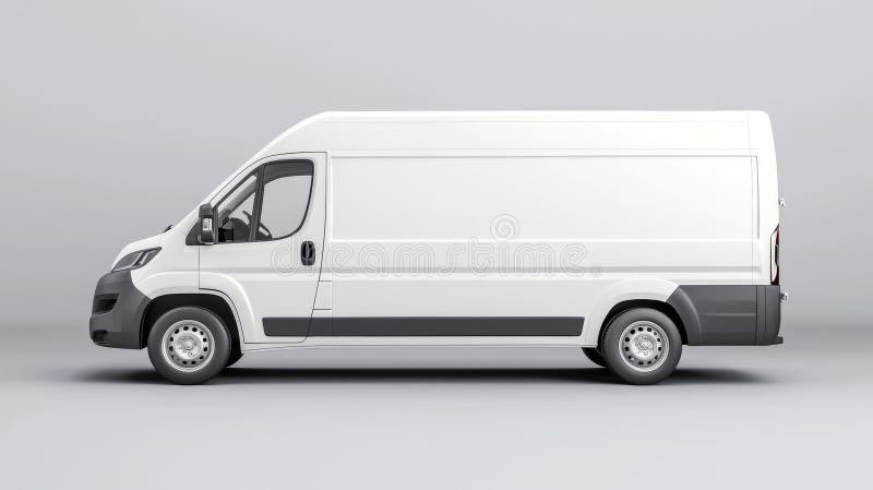 Presented is an Editable Delivery Van Mockup with a Realistic Cargo ...