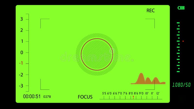 Camera Viewfinder Layer. Video Camera Viewfinder Overlay on Green ...