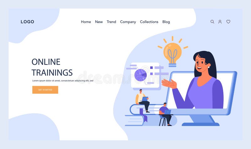 Presenter Igniting the Light of Stock Vector - Illustration of tutorial ...