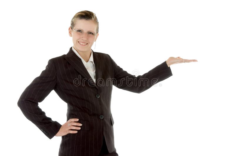 Presenting stock image. Image of successful, whitespace - 1314623