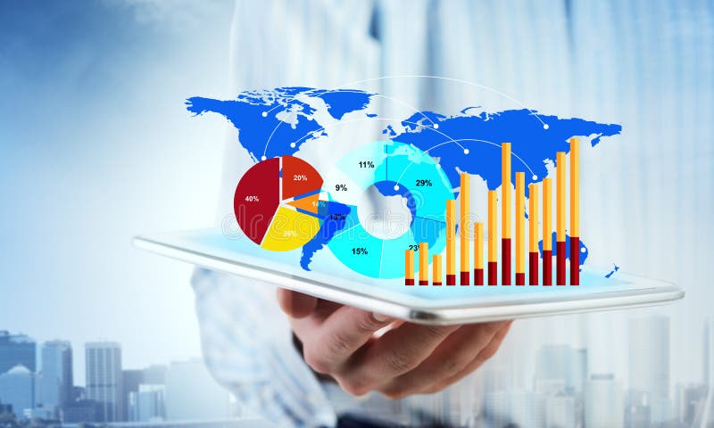 Presenting Average Sales Report Stock Image - Image of growth, diagram ...