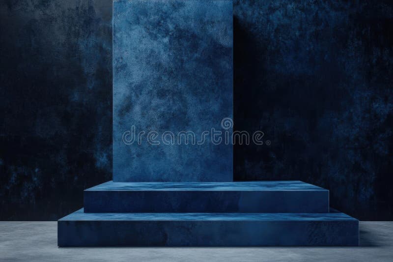 Presenting Blue, a Geometric Stage with Texture, Perfect for Modern ...