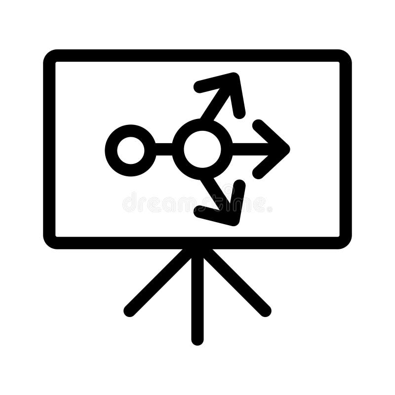 Presenting Business Tactics Icon Stock Vector - Illustration of plan ...