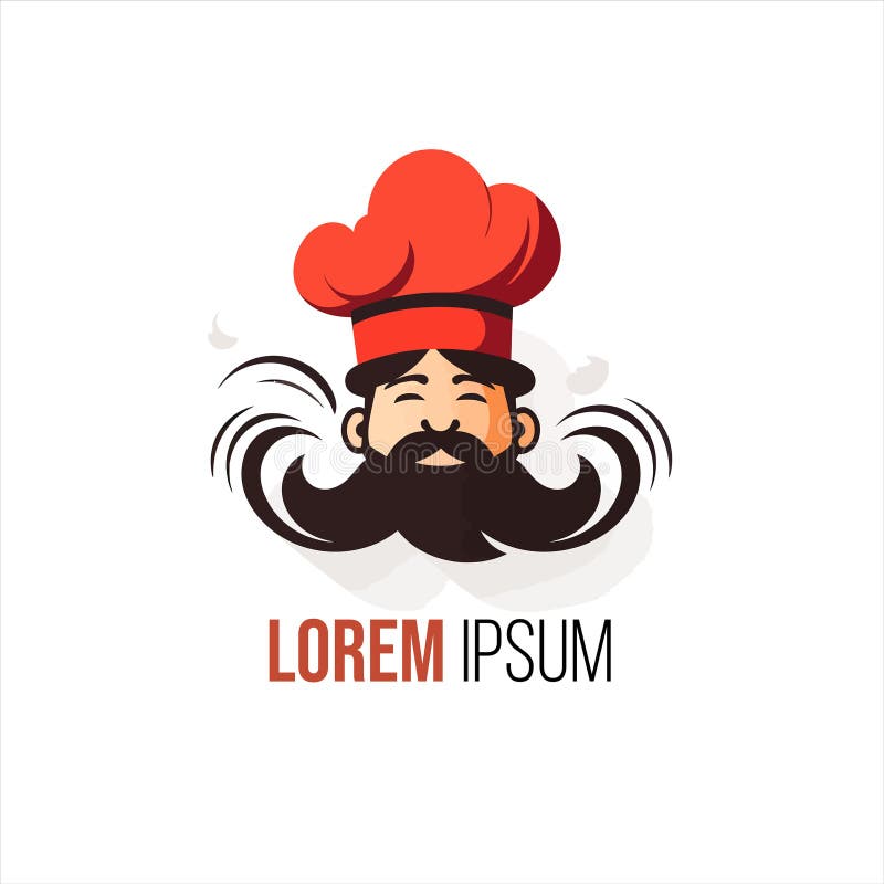 A mascot logo of chef face stock illustration. Illustration of nose ...