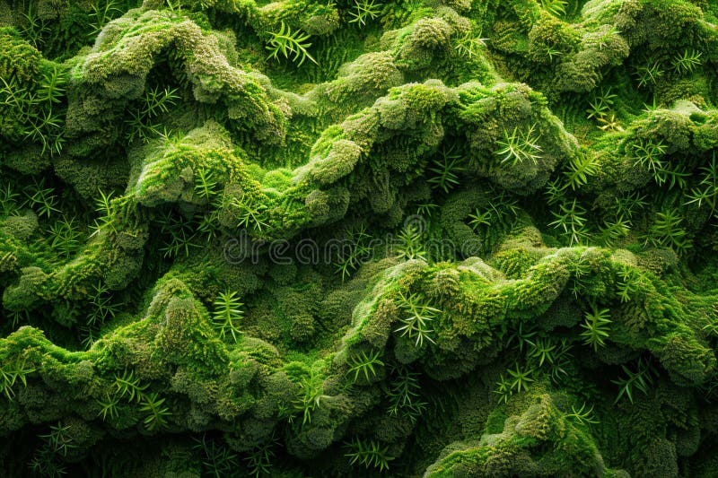 Presenting a Detailed Texture of Moss, Showcasing the Intricate ...