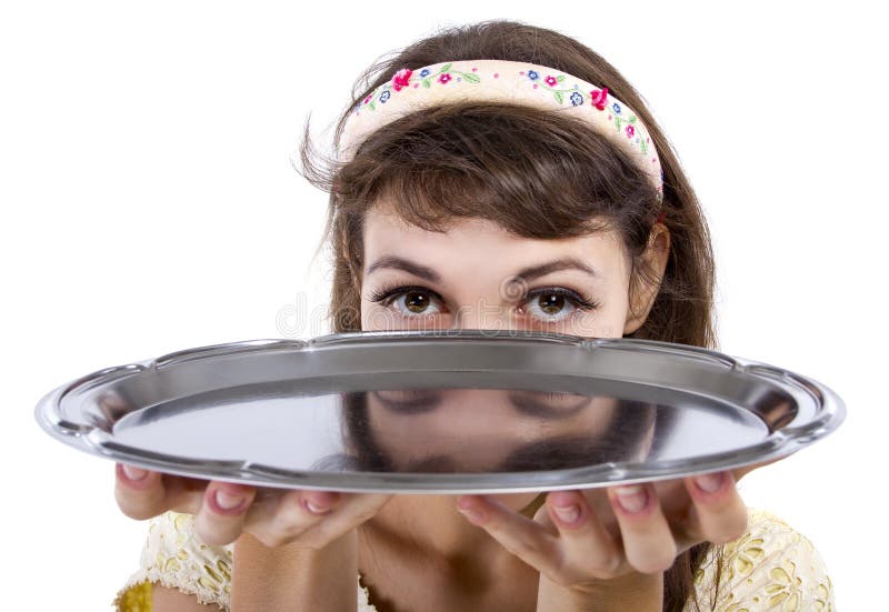Presenting an Empty Tray stock image. Image of dish, gift - 51010925
