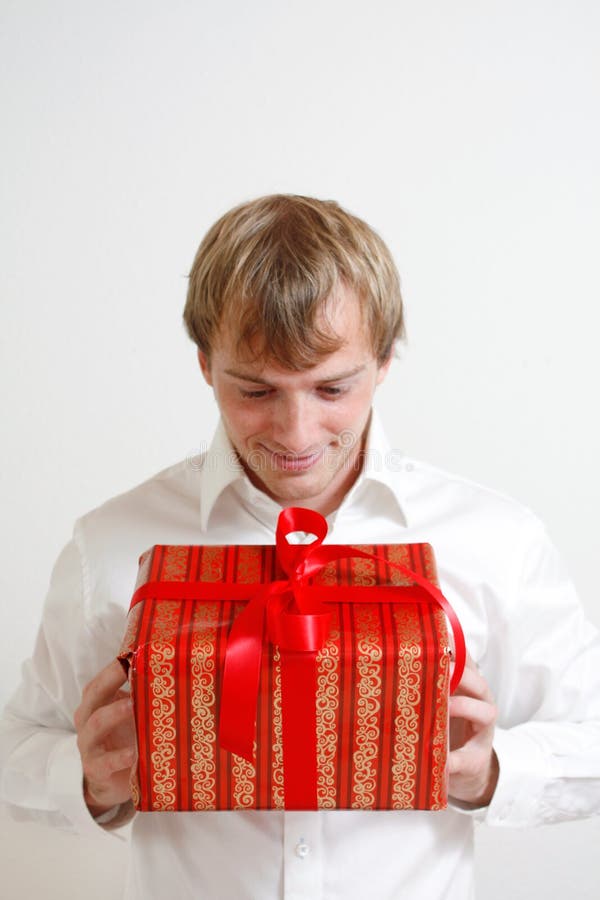Presenting a gift stock photo. Image of deliver, hold - 10891496