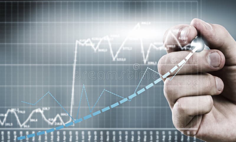 Presenting growth strategy stock photo. Image of hand - 56498056