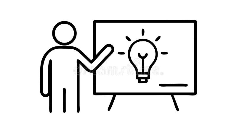 Presenting Idea Education Icon, Public Speaking Innovation, Vector ...