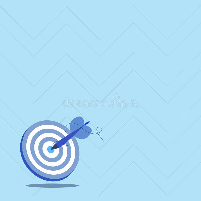 Presenting Message Hitting Target Concept, Abstract Announcing Goal ...