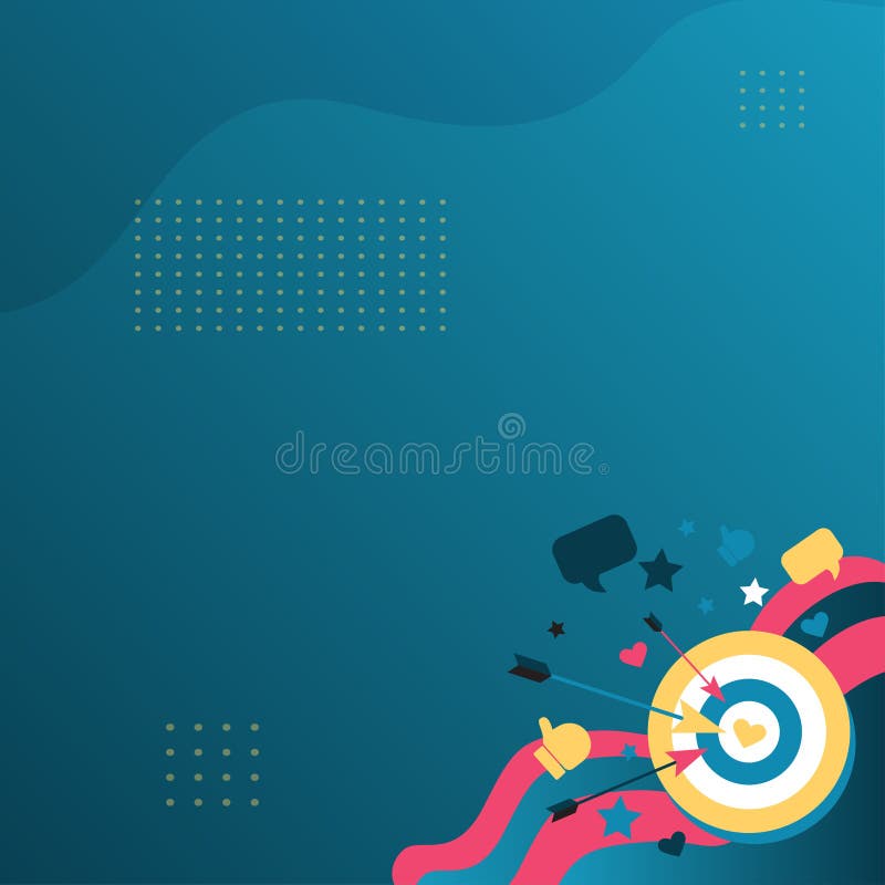 Presenting Message Hitting Target Concept, Abstract Announcing Goal ...