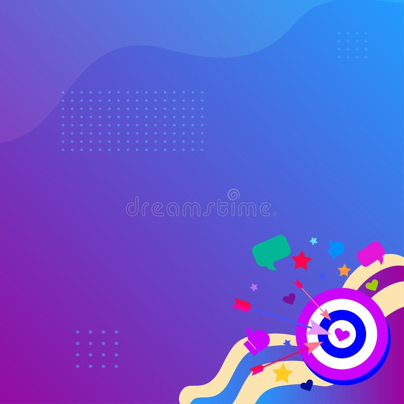 Presenting Message Hitting Target Concept, Abstract Announcing Goal ...