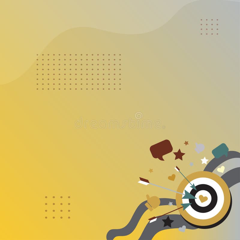 Presenting Message Hitting Target Concept, Abstract Announcing Goal ...