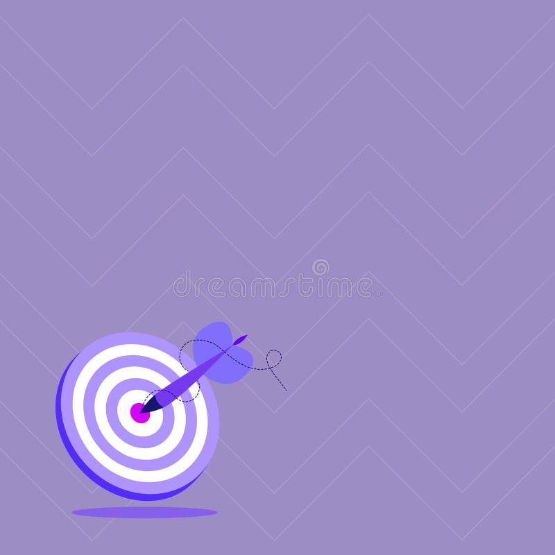 Presenting Message Hitting Target Concept, Abstract Announcing Goal ...