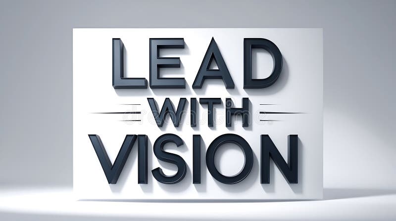 Presenting a Message about Leadership and Vision in Bold Typography ...