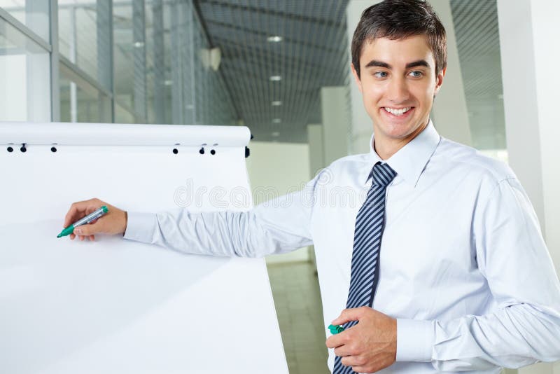 Presenting project stock photo. Image of male, corporate - 23039628