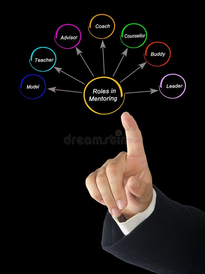 Seven Roles in Mentoring stock image. Image of roles - 239805805