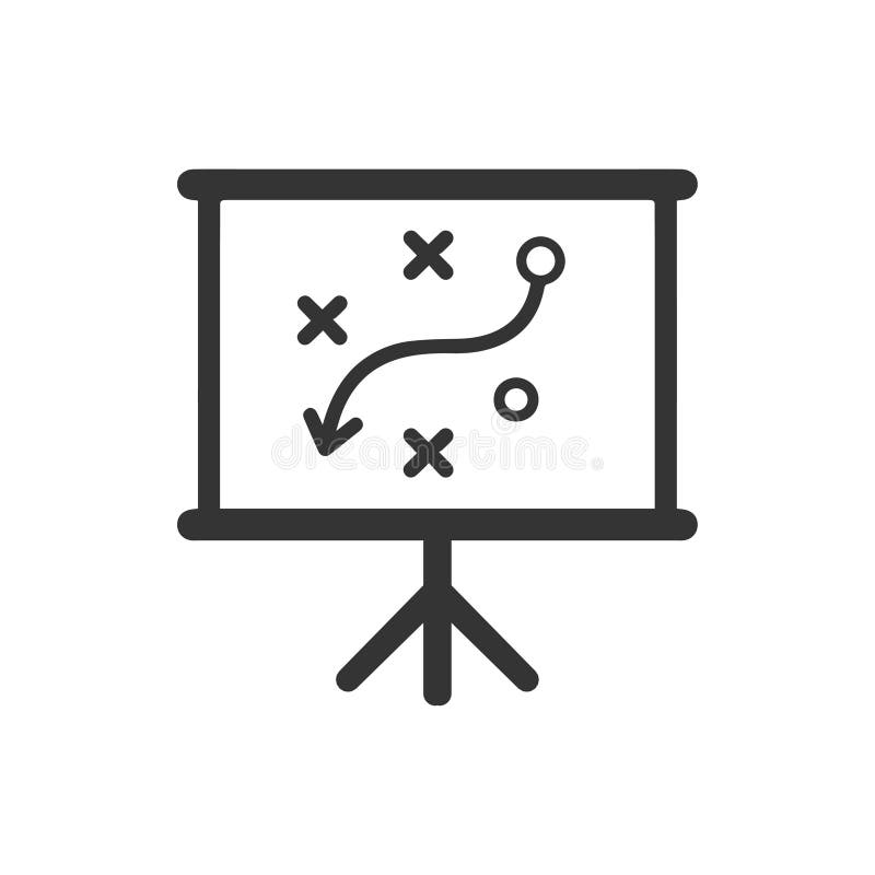 Presenting a Strategic Planning Icon Stock Vector - Illustration of ...