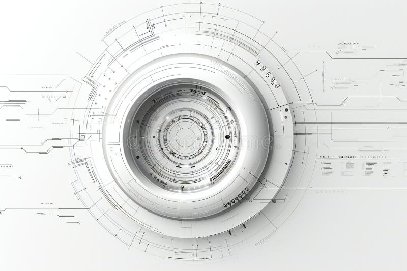 Presenting White and Grey Graphic of Circular Futuristic Technology ...
