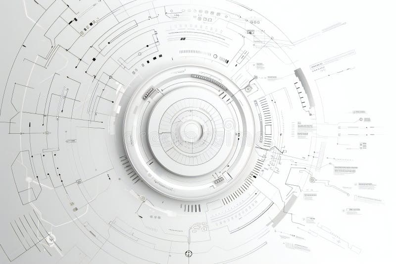 Presenting White and Grey Graphic of Circular Futuristic Technology ...