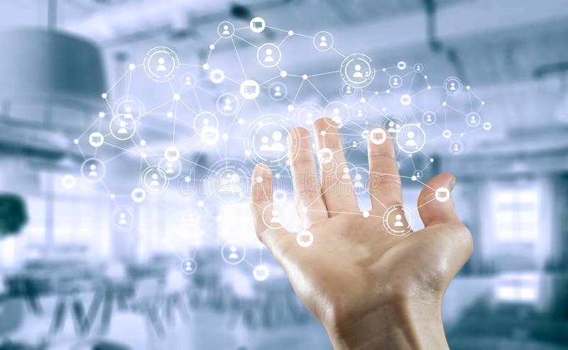 Presenting Wireless Technologies. Mixed Media . Mixed Media Stock Image ...