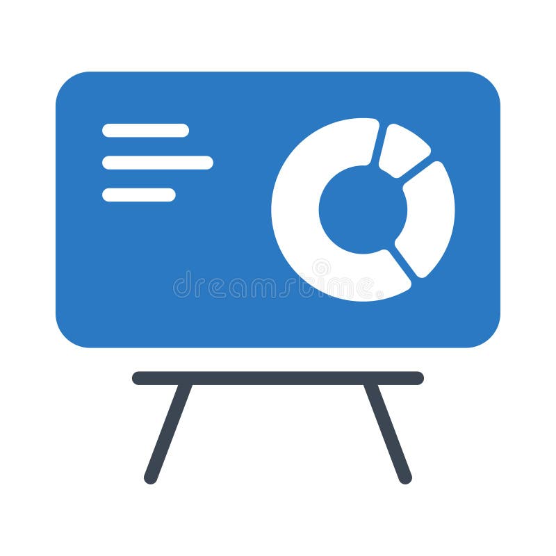 Presention Board Glyph Color Flat Vector Icon Stock Vector ...