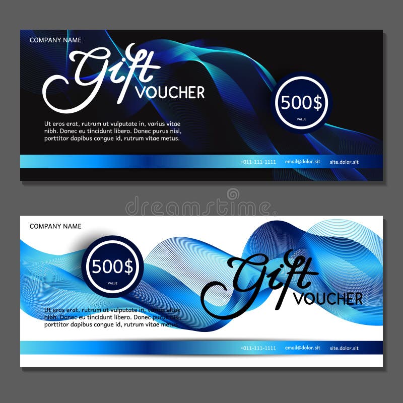 Presentkort Vektor Illustration Vektor Illustrationer - Illustration av ...